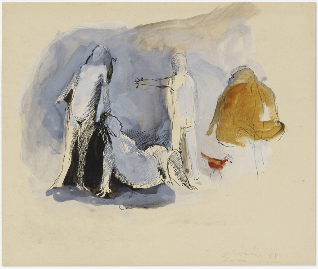 Nathan Oliveira, 1958, 10.25 x 12 inches - Foster Gwin Gallery San ...